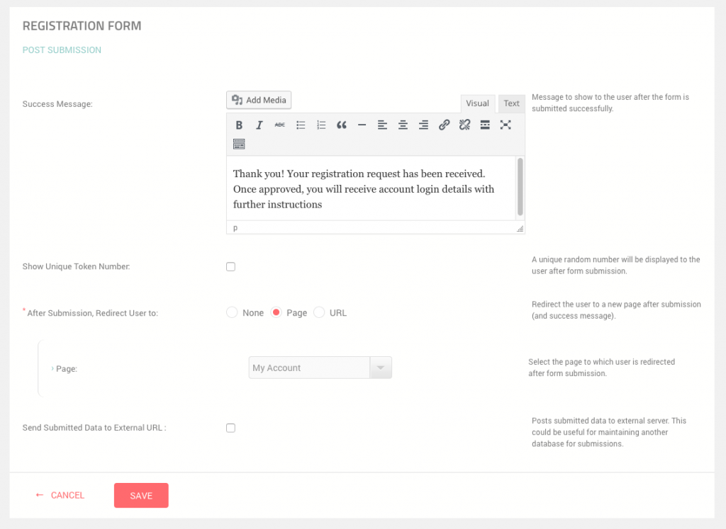 post-submission - RegistrationMagic