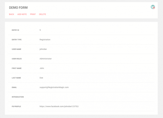 submission - RegistrationMagic