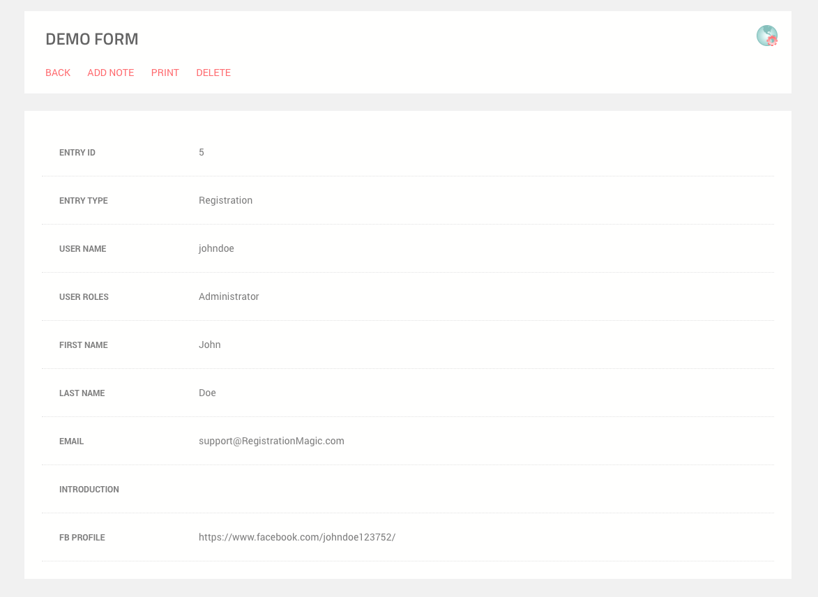 Submission Registrationmagic