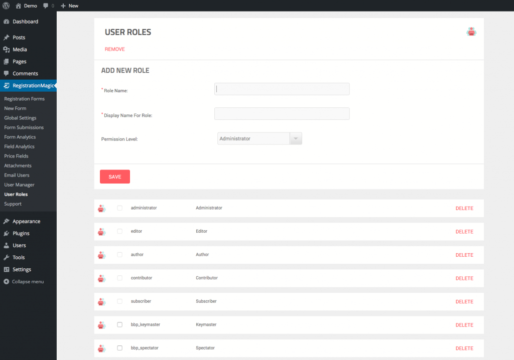 user-roles - RegistrationMagic
