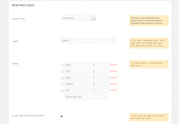 Setting up payment in form - RegistrationMagic
