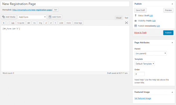 Create Your First Registration Form | Registration Magic