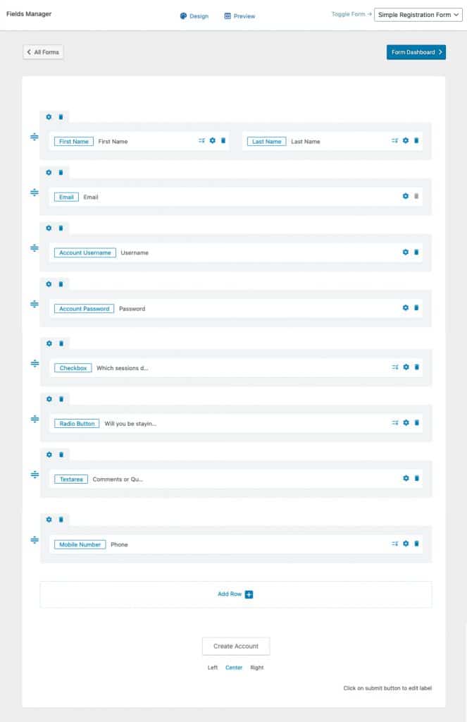 Create Your First Registration Form | Registration Magic
