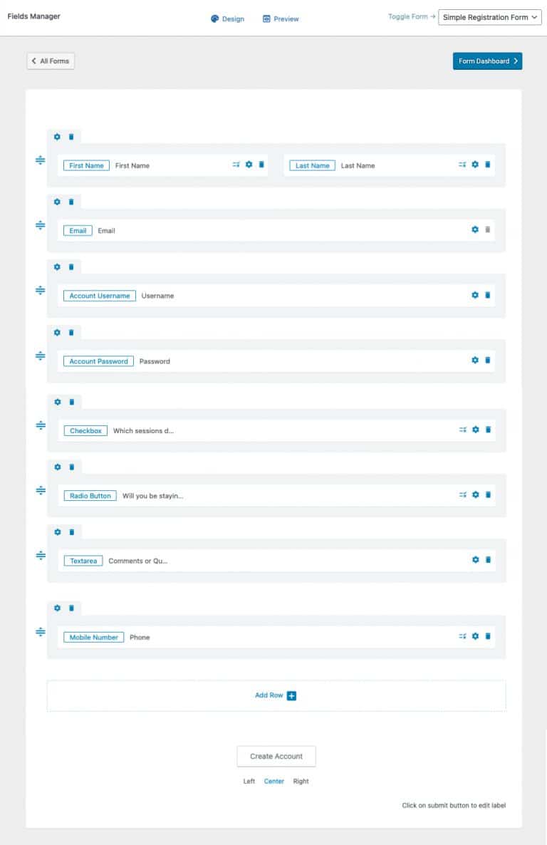 Create Your First Registration Form | Registration Magic