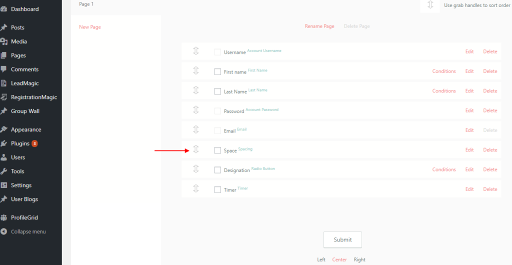 How to Add Space Between WordPress Form Fields - RegistrationMagic