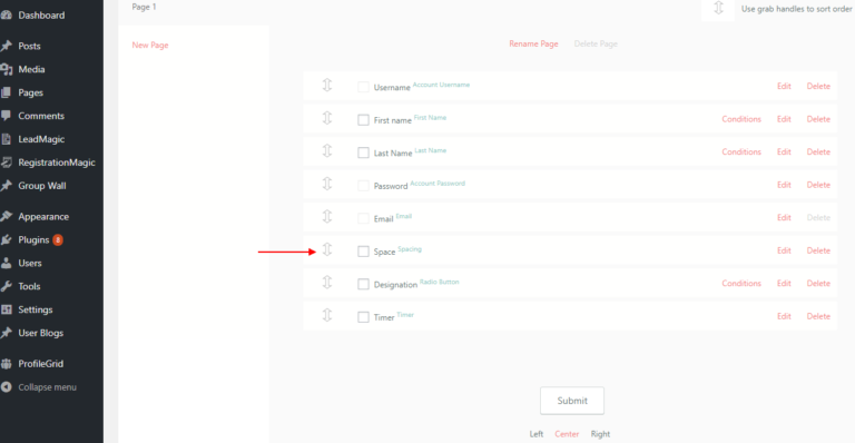 How to Add Space Between WordPress Form Fields - RegistrationMagic