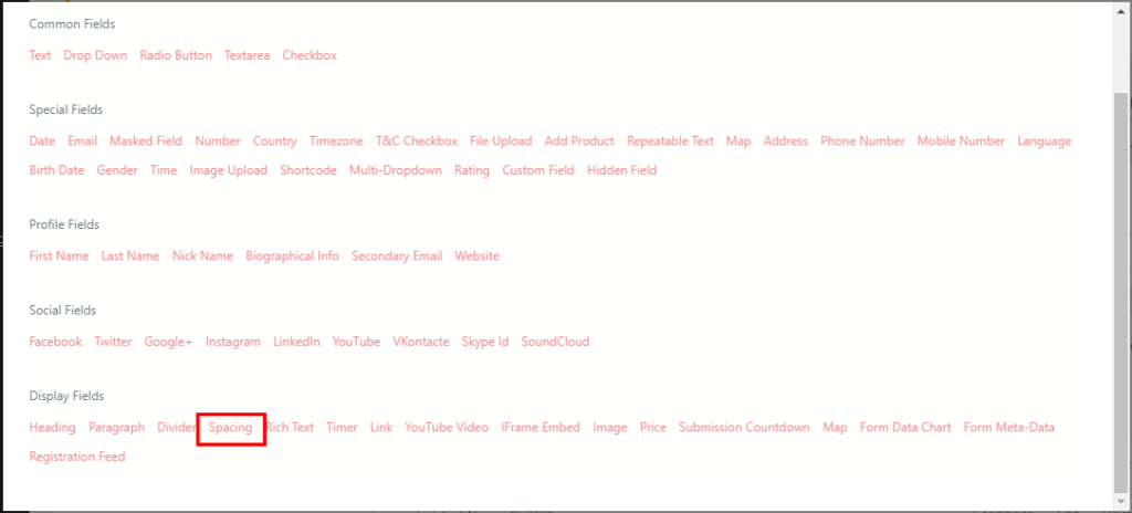 How to Add Space Between WordPress Form Fields - RegistrationMagic