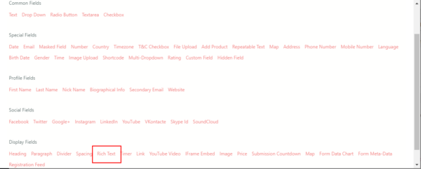 How to Add Rich Text to WordPress Form - RegistrationMagic