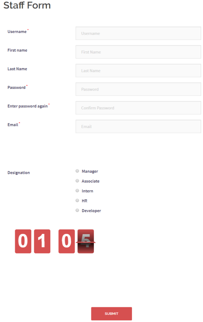 space form - RegistrationMagic