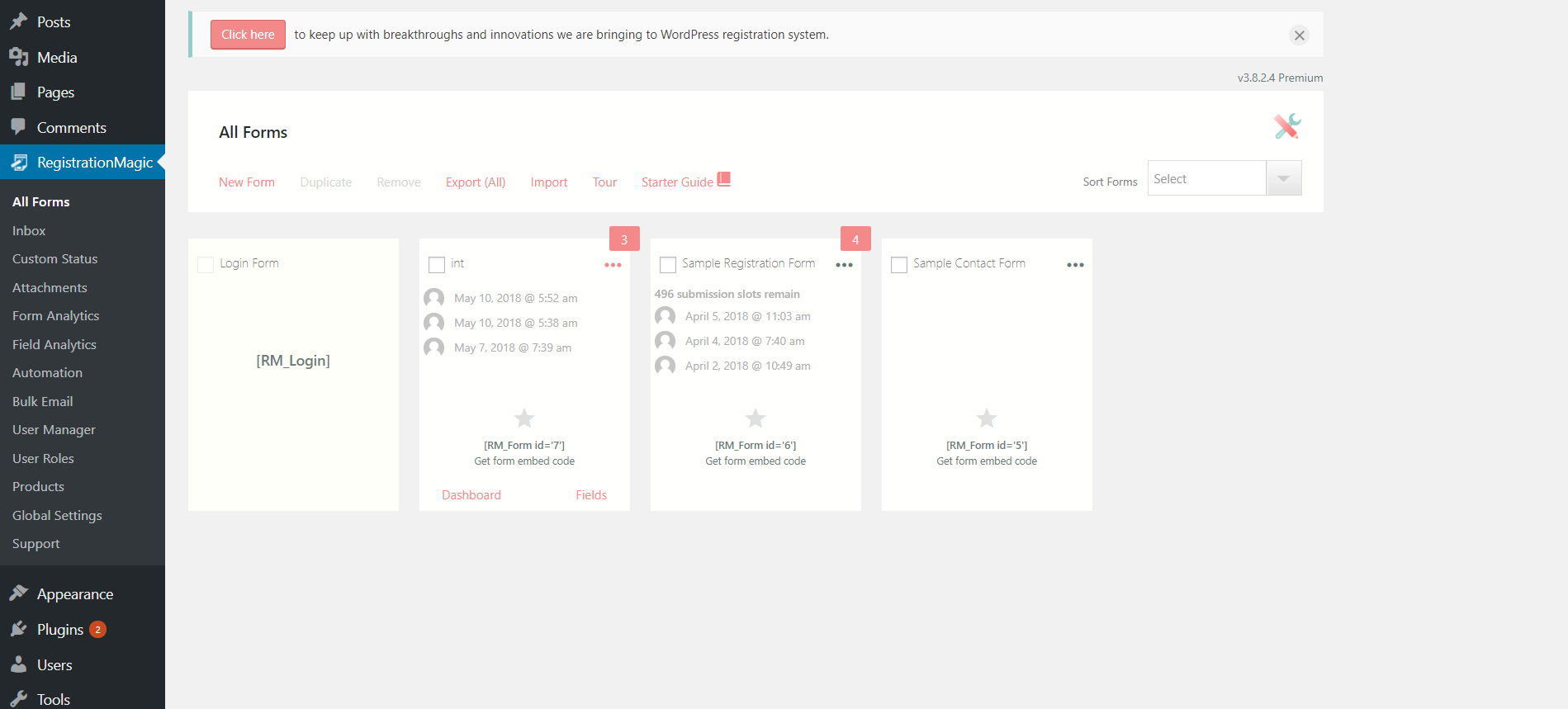 Configure WordPress Form Notification Emails to Users and Admin