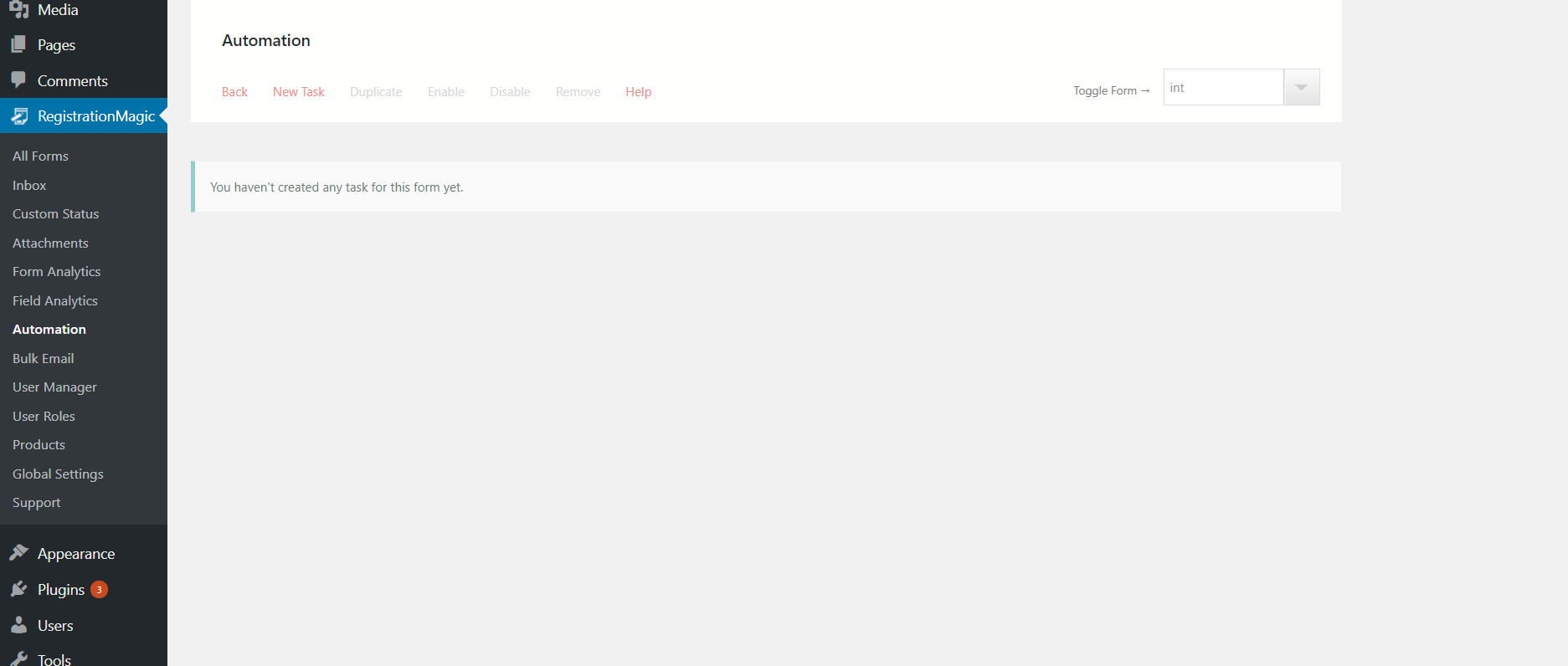 Automation Based on WordPress Form Payment Gateway - RegistrationMagic