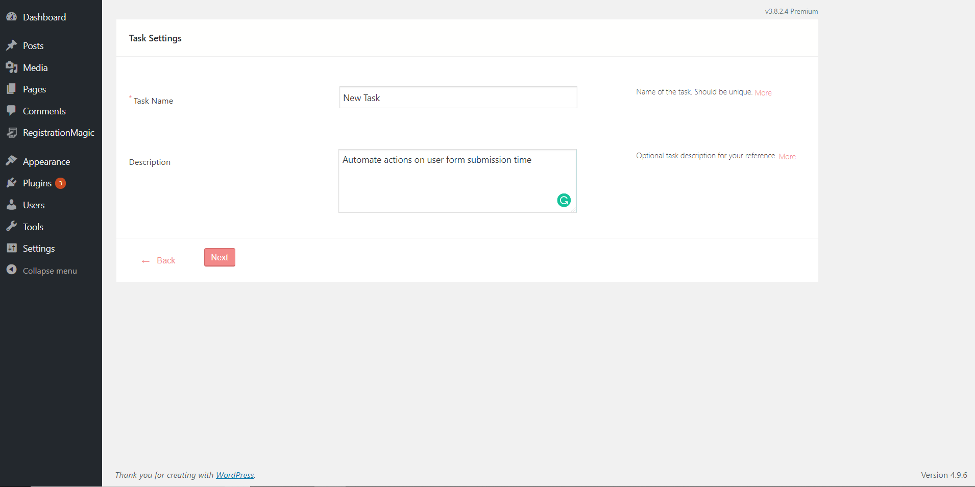 Automation Based On WordPress Form Submission Time
