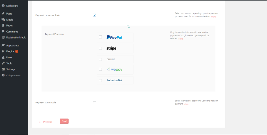 Automation Based on WordPress Form Payment Gateway - RegistrationMagic