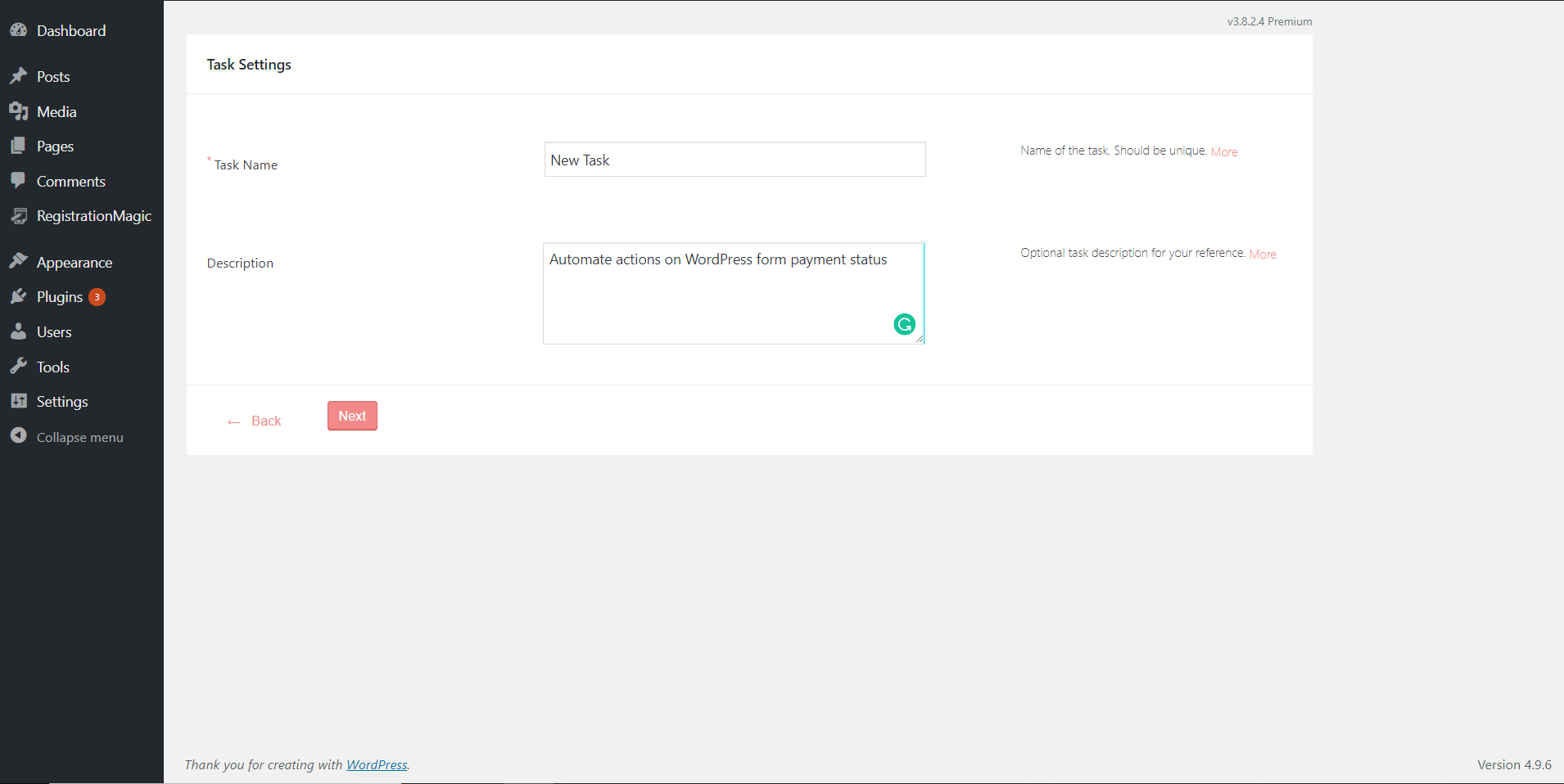 Automate Actions on WordPress Form Payment Status - RegistrationMagic