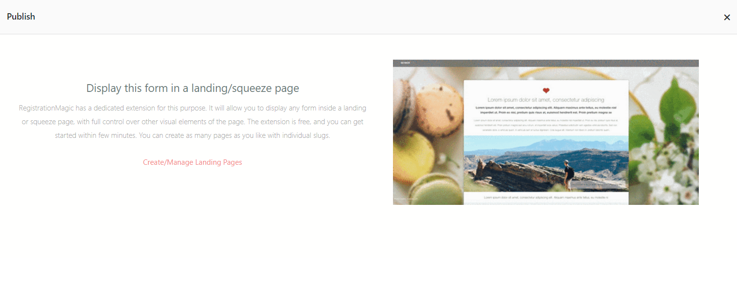 Publish Registration Forms and Display Registered Users - RegistrationMagic