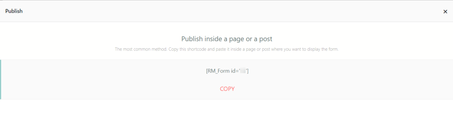 Display Form With WordPress Shortcode - RegistrationMagic