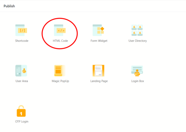 How to display WordPress form using HTML code - RegistrationMagic