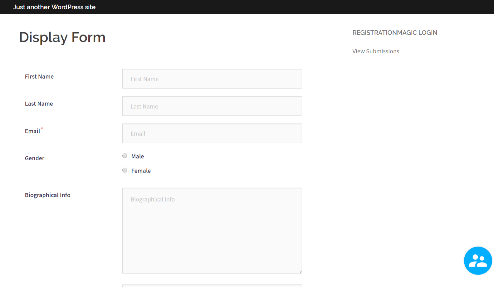 Publish Registration Forms and Display Registered Users - RegistrationMagic