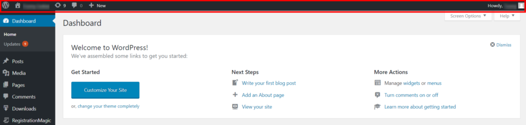 How to Disable WordPress Admin Bar for all Users Except Admin - RegistrationMagic