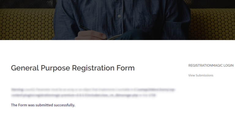 How to Display Custom Success Message in WordPress Forms - RegistrationMagic