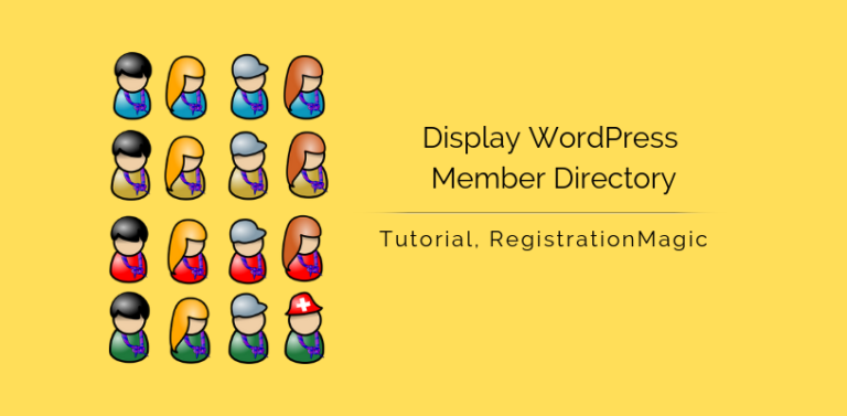 How to Display WordPress Member Directory - RegistrationMagic