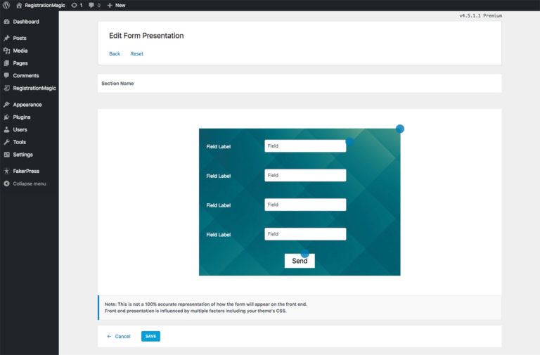 Editing-Form - RegistrationMagic