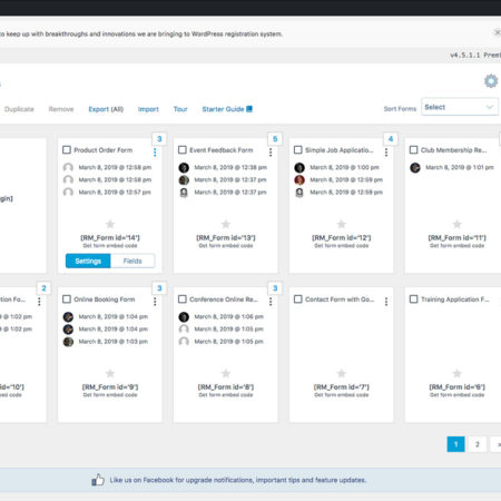 RegistrationMagic Premium Wordpress Plugin – Bliter GPL