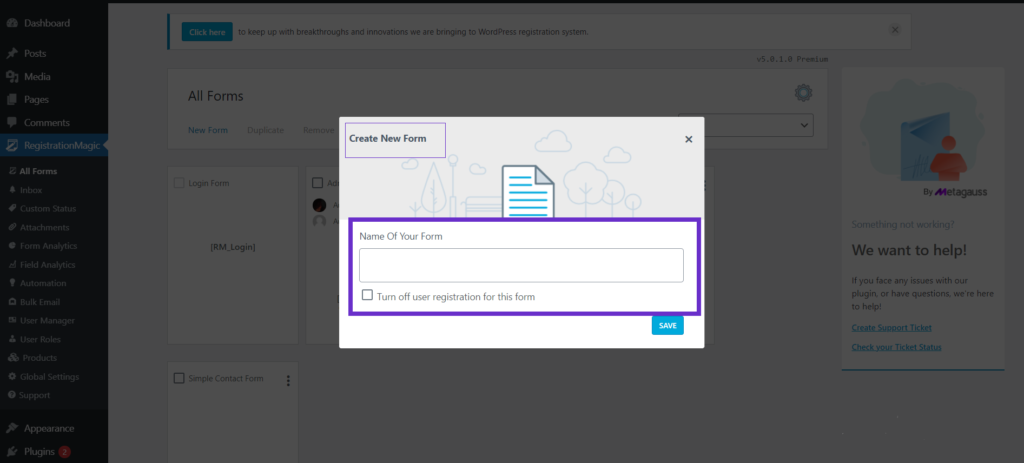 How to create a patient registration form on a WordPress website?
