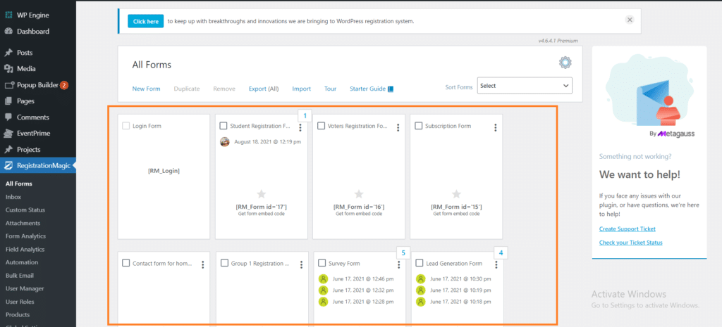 How to create a student registration form on a WordPress Website