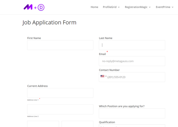 How to Create a Smart Job Application Form Using RegistrationMagic