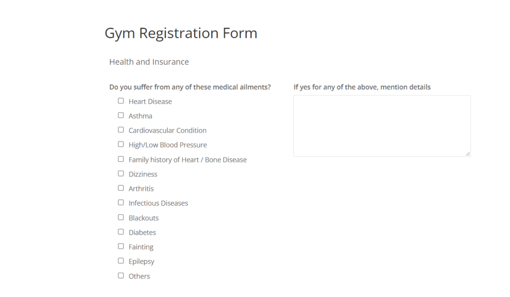 How to Frame a Hassle-free Online Gym Registration Form on WordPress