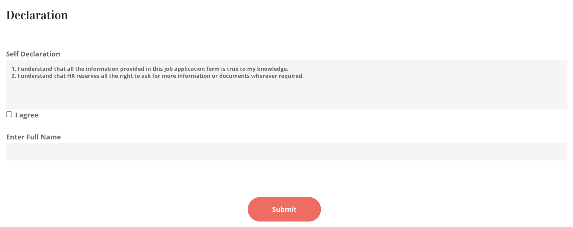 Declaration - RegistrationMagic