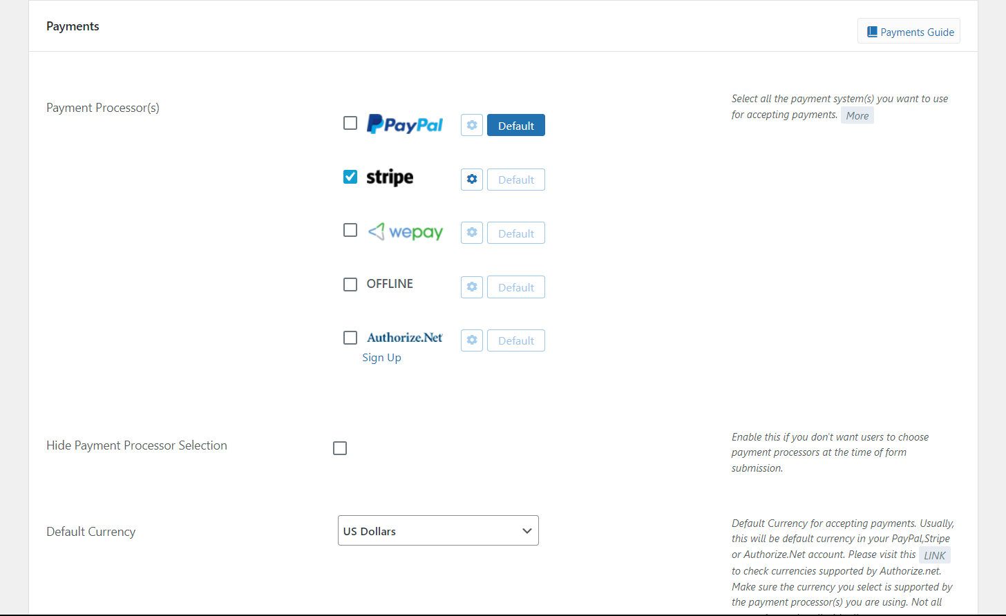 Stripe Extension - RegistrationMagic