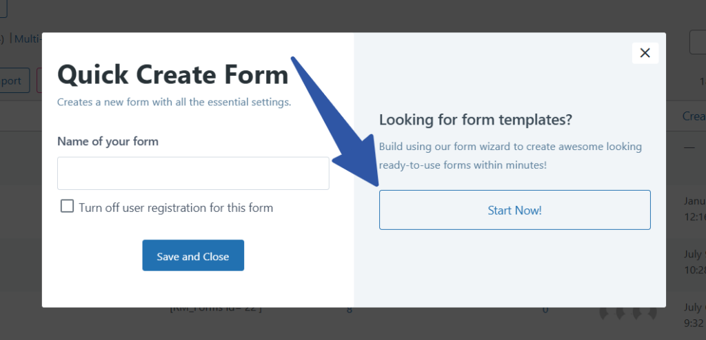 How to Create a WordPress Registration Form from a Form Template? - RegistrationMagic