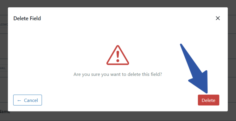 How to Delete a Field from the WordPress Registration Form? - RegistrationMagic