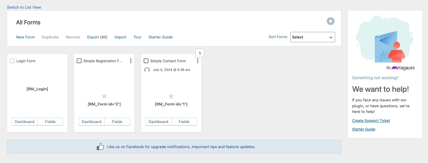RegistrationMagic-All-Form-Cards - RegistrationMagic