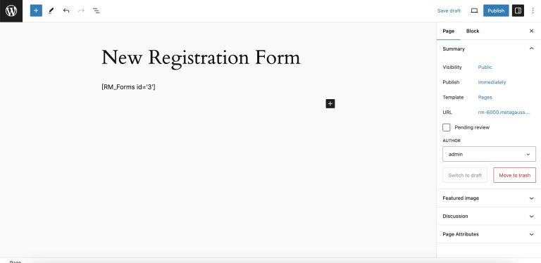 Create Your First Registration Form | Registration Magic
