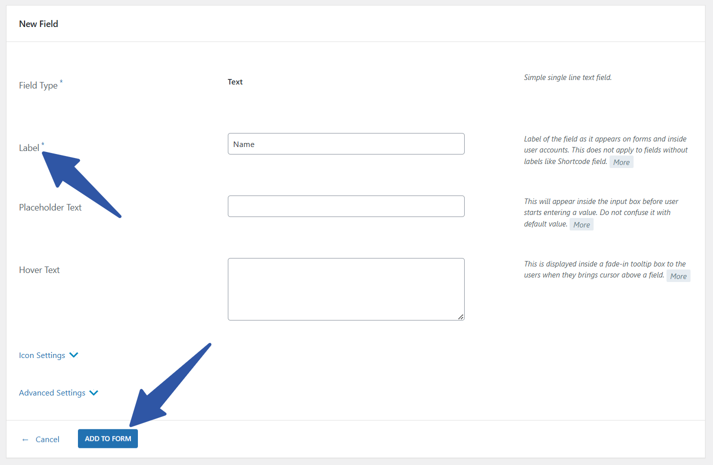 Field-Settings - RegistrationMagic