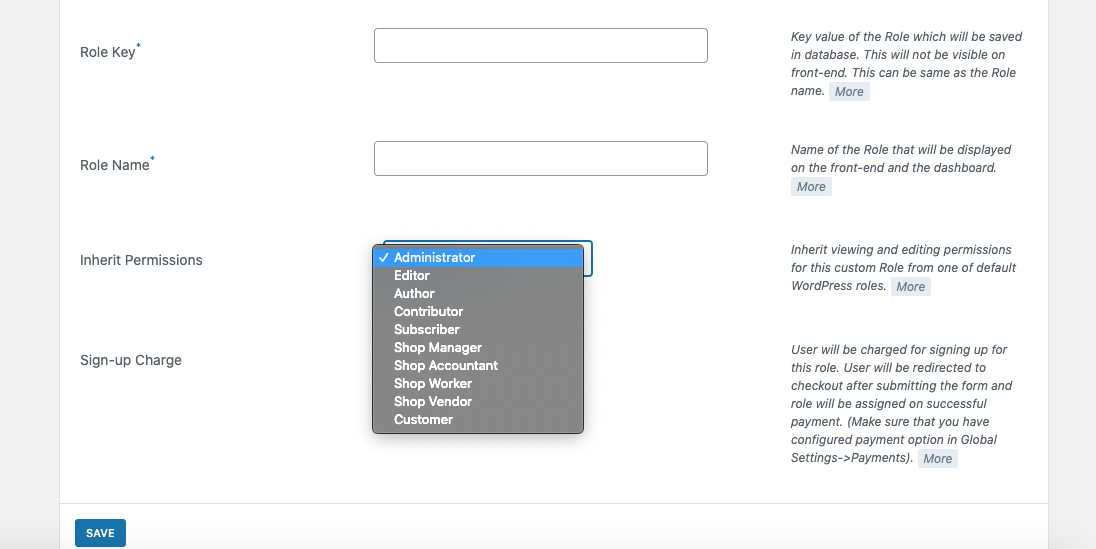 Paid User Roles Extension - RegistrationMagic
