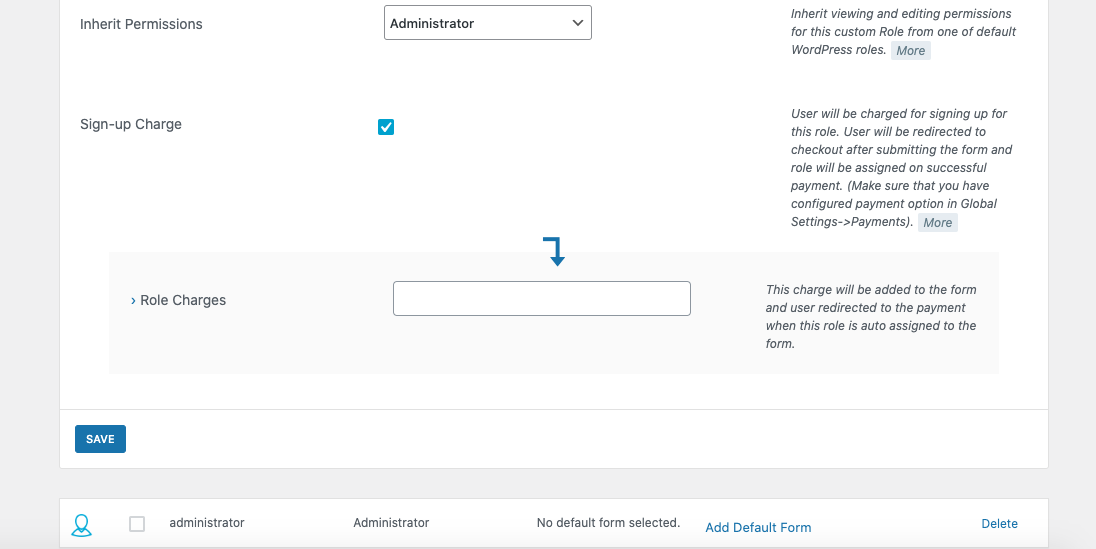 Paid User Roles Extension - RegistrationMagic